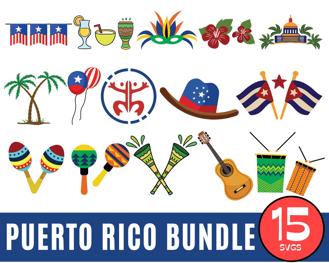 Puerto Rico Svg, Taino Svg, Puerto Rico Svg Bundle, Garita Svg, Cricut ...
