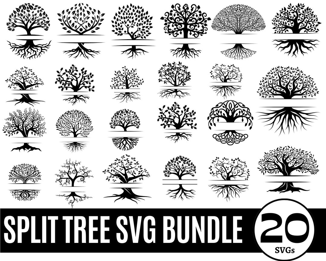 20 Tree of Life Svg, Family Tree Svg, Tree With Roots Svg, Tree Roots ...