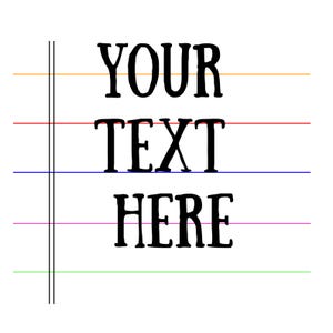 06 Lined Paper Svg Bundle, Notebook Paper, Teacher Gift Svg ...