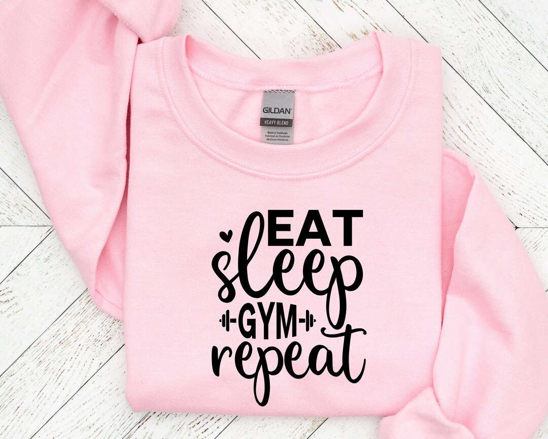 Eat Sleep Gym Repeat Svg, Gym Svg, Gym Lover Svg, Gym Motivation Svg ...