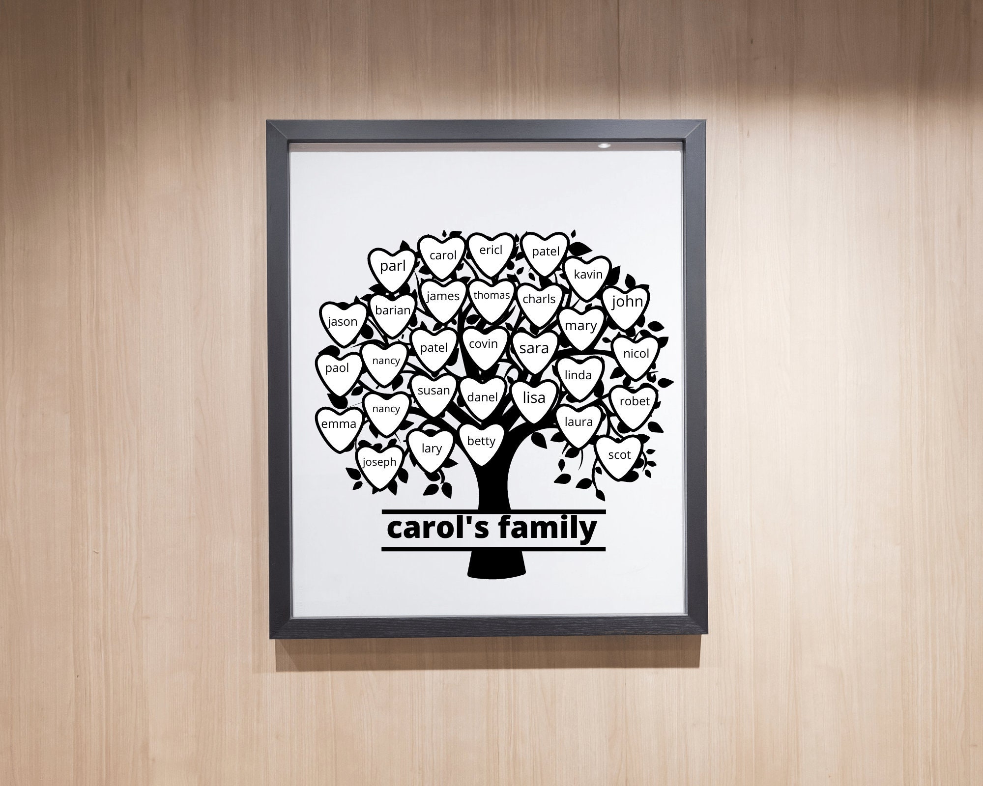 Family Tree Svg 30 Members Family Reunion Svg Custom Family | Etsy