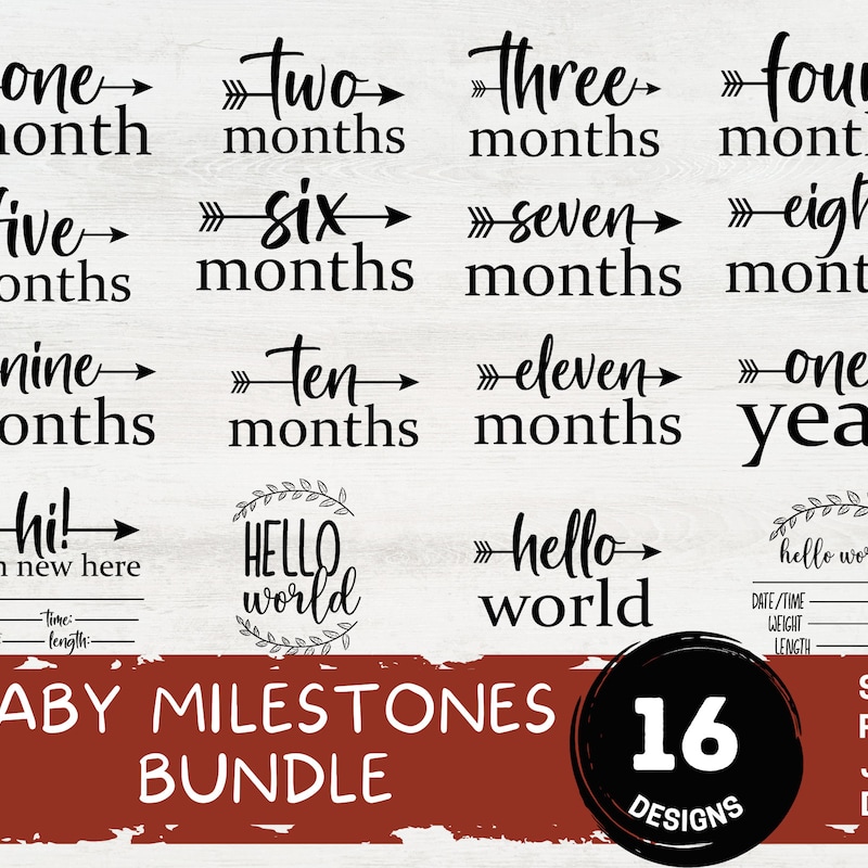 Milestone Svg - Etsy