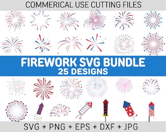 Fireworks SVG, 4th of July Svg, Independence Day Svg, Fireworks SVG ...