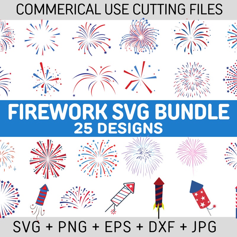 Fireworks Clipart - Etsy