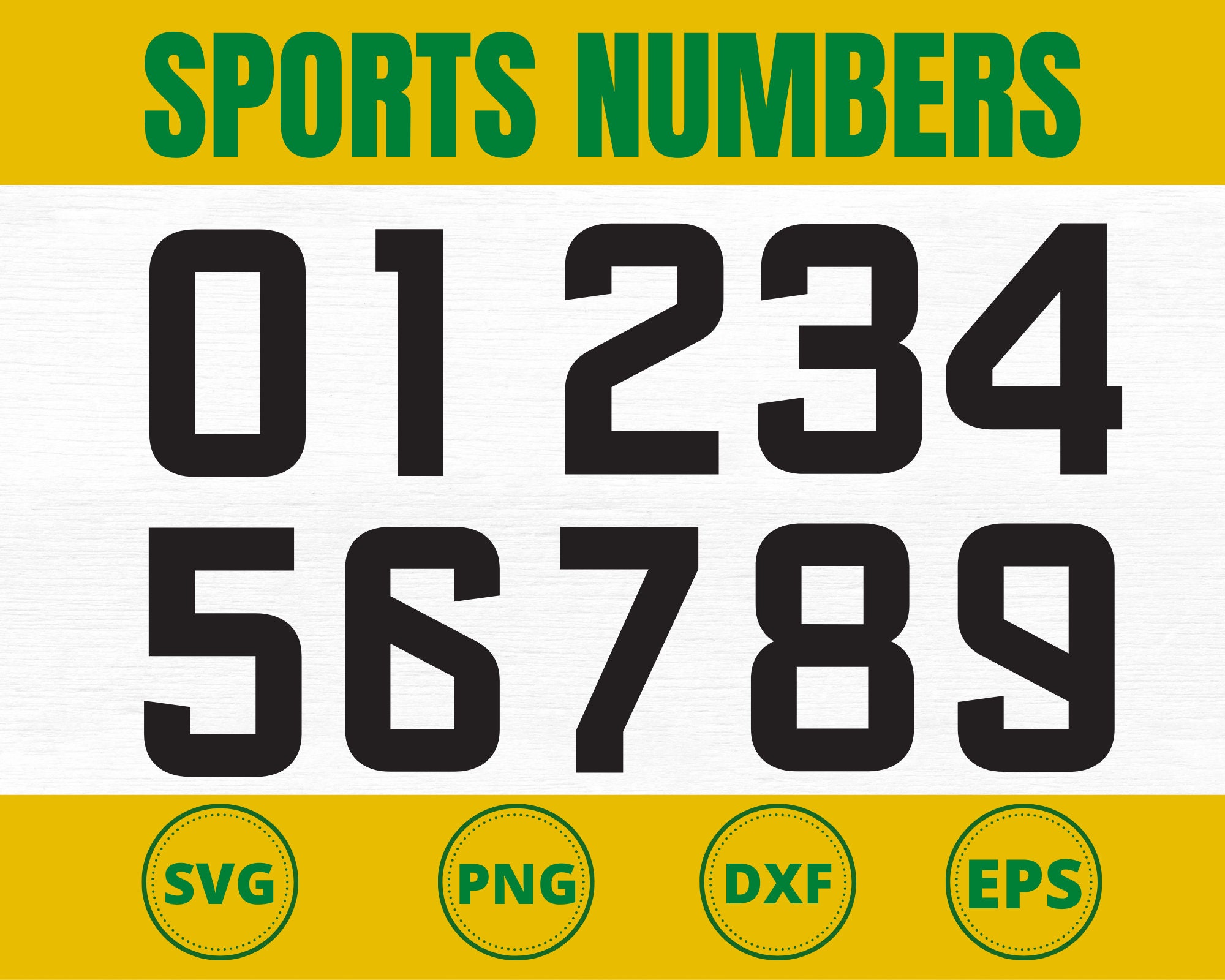 Sport Di Caps Lock Numbers Svg Jersey Numbers Svg Football - Etsy