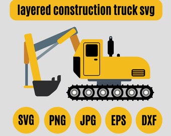Construction SVG Construction Sign Construction Png Backhoe - Etsy