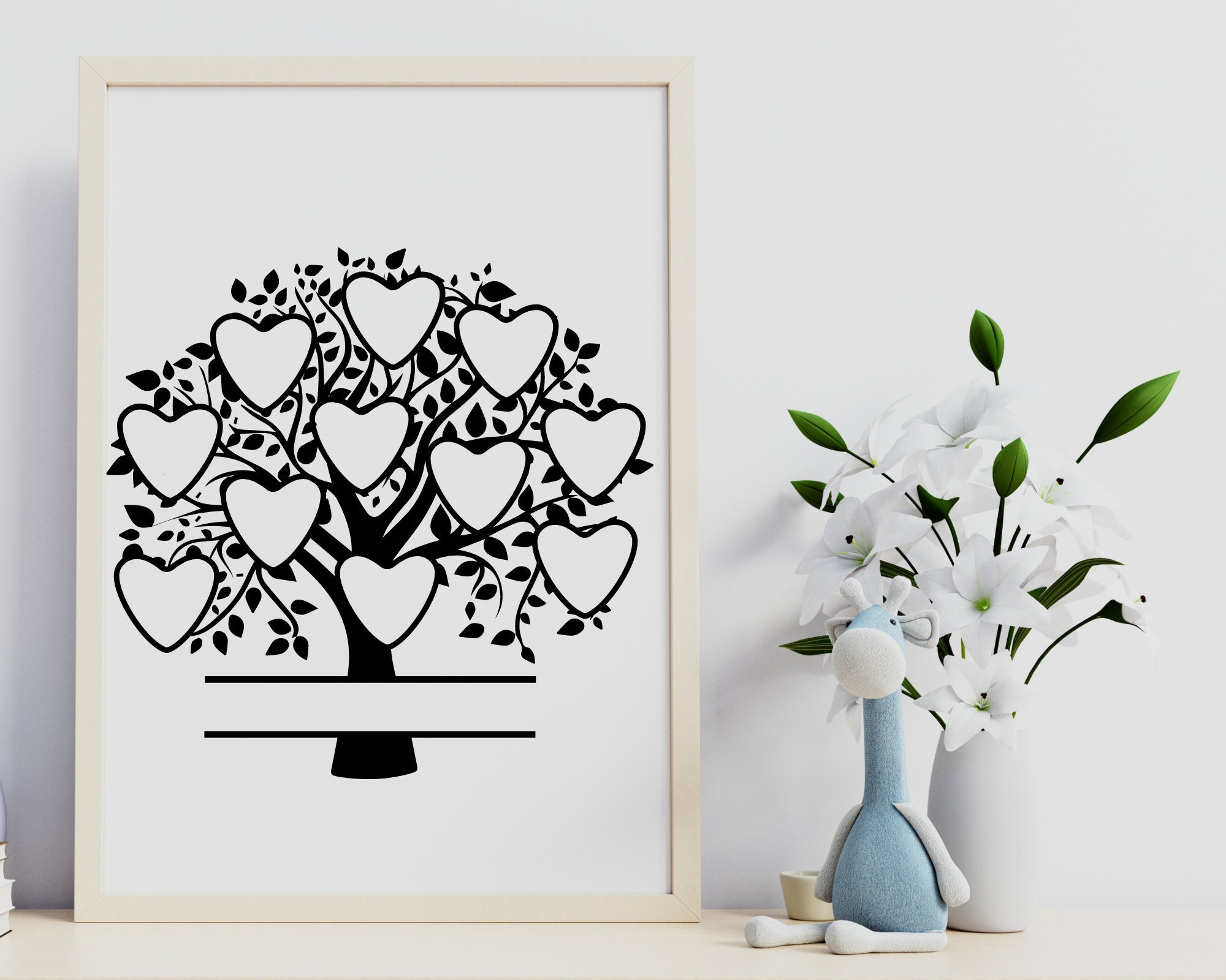 Family Tree Svg 11 Members Tree of Life Svg Family Reunion - Etsy