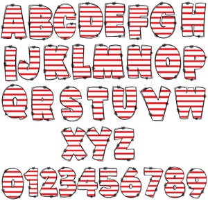 4TH July USA Letters Png Bundle, Patriotic Doodle Alphabet, USA Letters ...