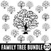 Mega Family Tree Bundle Svg, Family Tree Svg, Family Tree With ...