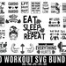 Funny Workout Svg Workout Bundle Svg Motivational Exercise - Etsy