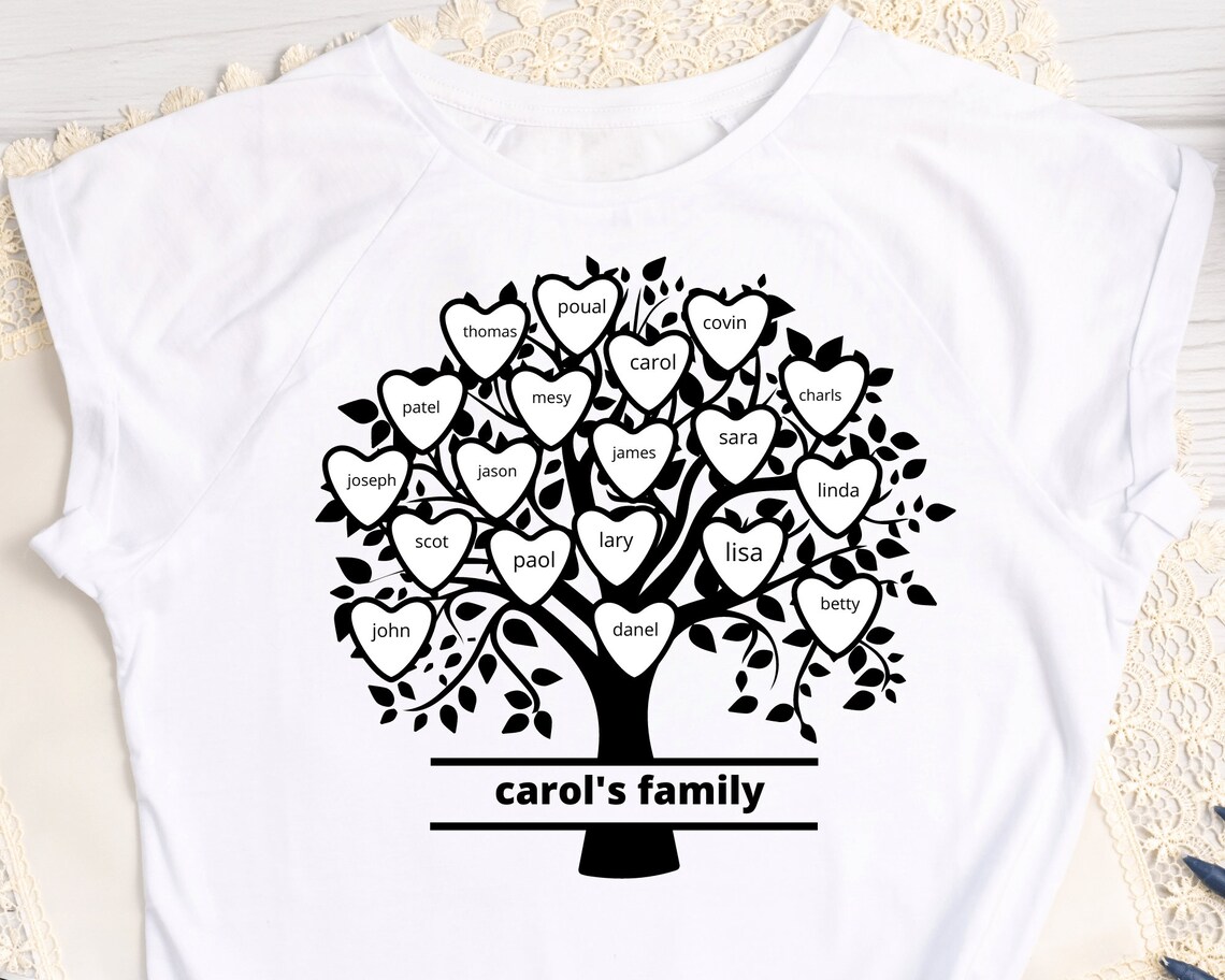 Family Tree 11 Member Svg Family Reunion Svg Custom Family | Etsy