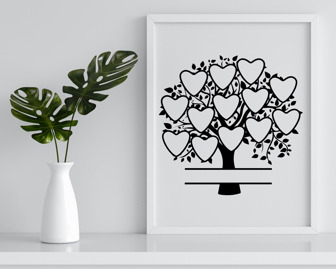 Family Tree Svg 13 Members Tree of Life Svg Family Reunion - Etsy