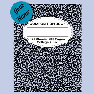 11 Composition Book Svg, Composition Book Cover, Personalized Name ...