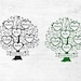 Family Tree 6 Members Svg, Family Heart Tree Svg, Family Reunion Svg ...