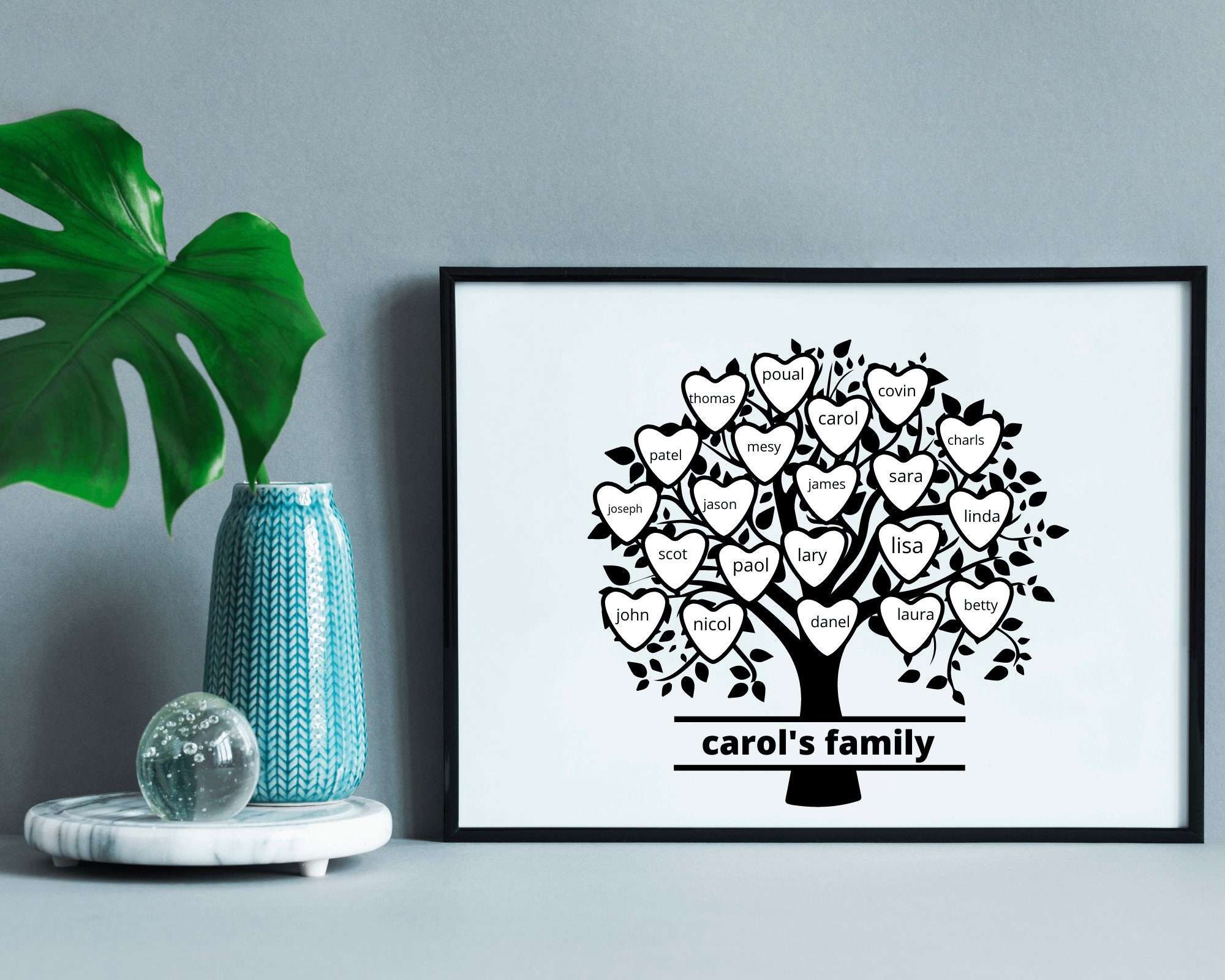Family Tree Svg 21 Members Family Reunion Svg Custom Family - Etsy