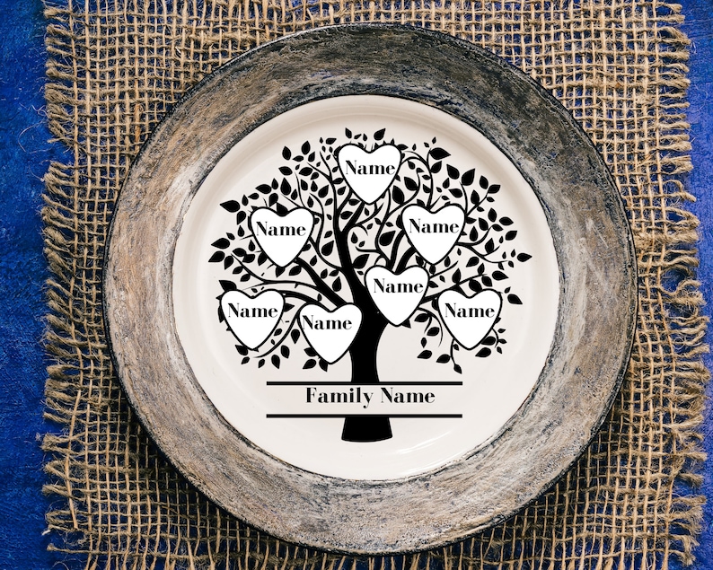 Family Tree Svg 7 Members, 7 Person Family Tree Png, Family Reunion Svg ...