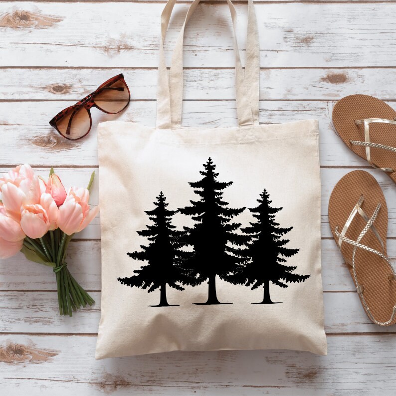 Mountain Tree SVG Bundle, Forest Tree SVG, Forest Svg, Palm Tree Svg ...