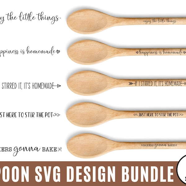 Kitchen Wooden Spoon Sayings - Etsy