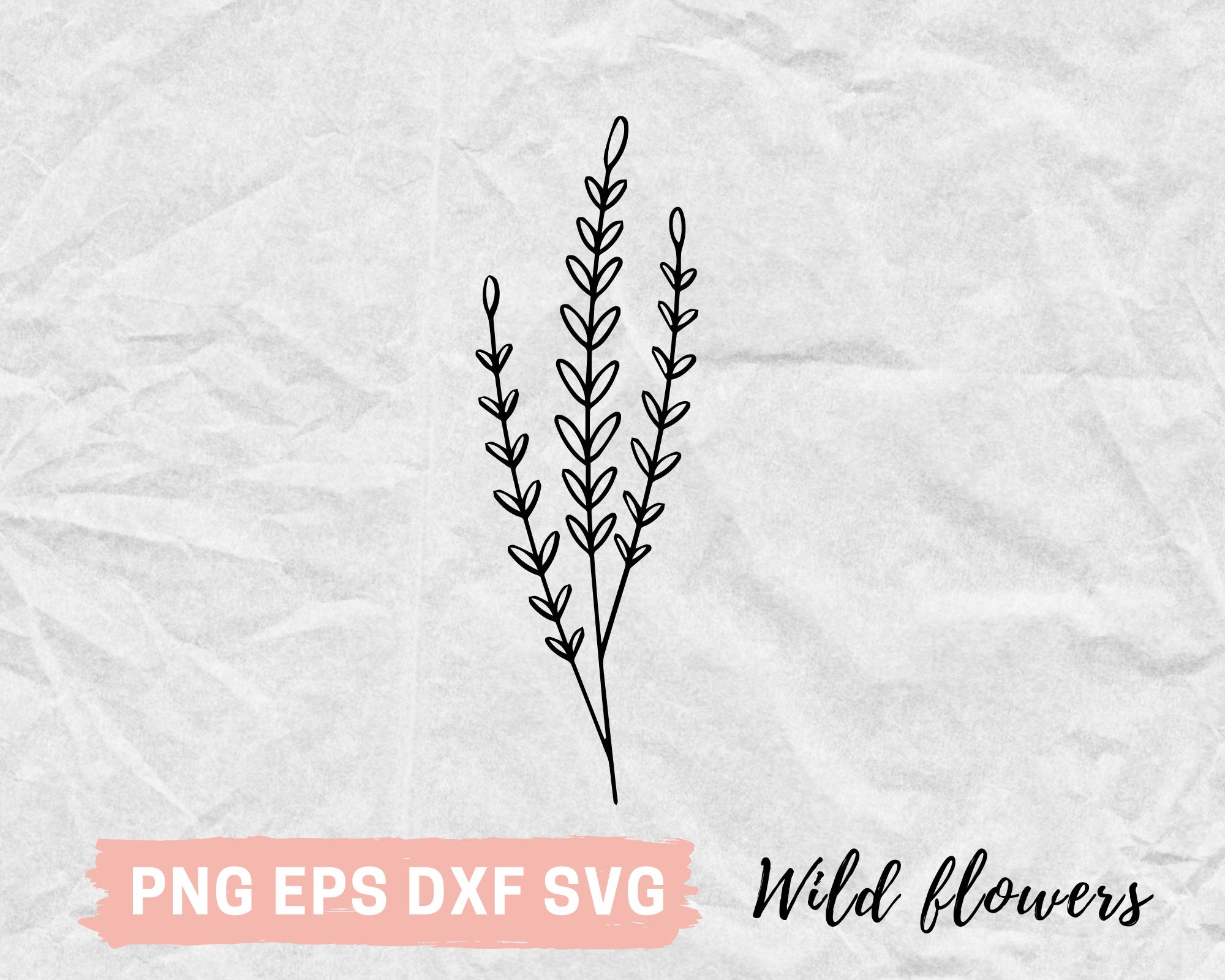 Wildflowers Svg Floral Svg Wild Flower Svg Bouquet Svg - Etsy
