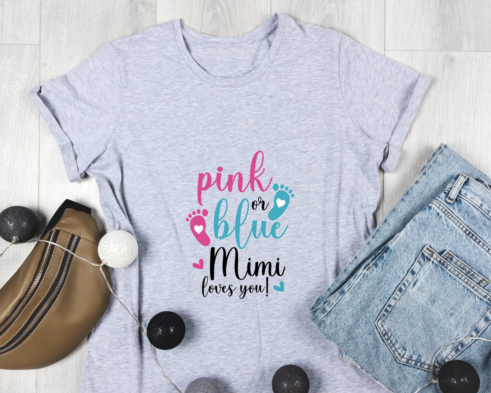 Pink or Blue Mimi Love You Svg Pink or Blue Mommy Yous SVG - Etsy