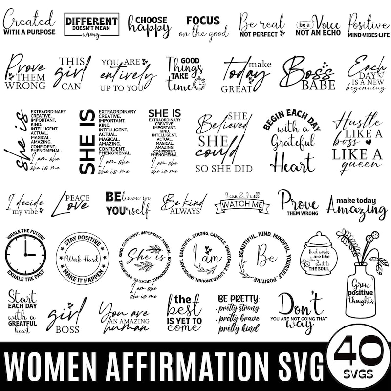 Girl Quotes Svg - Etsy