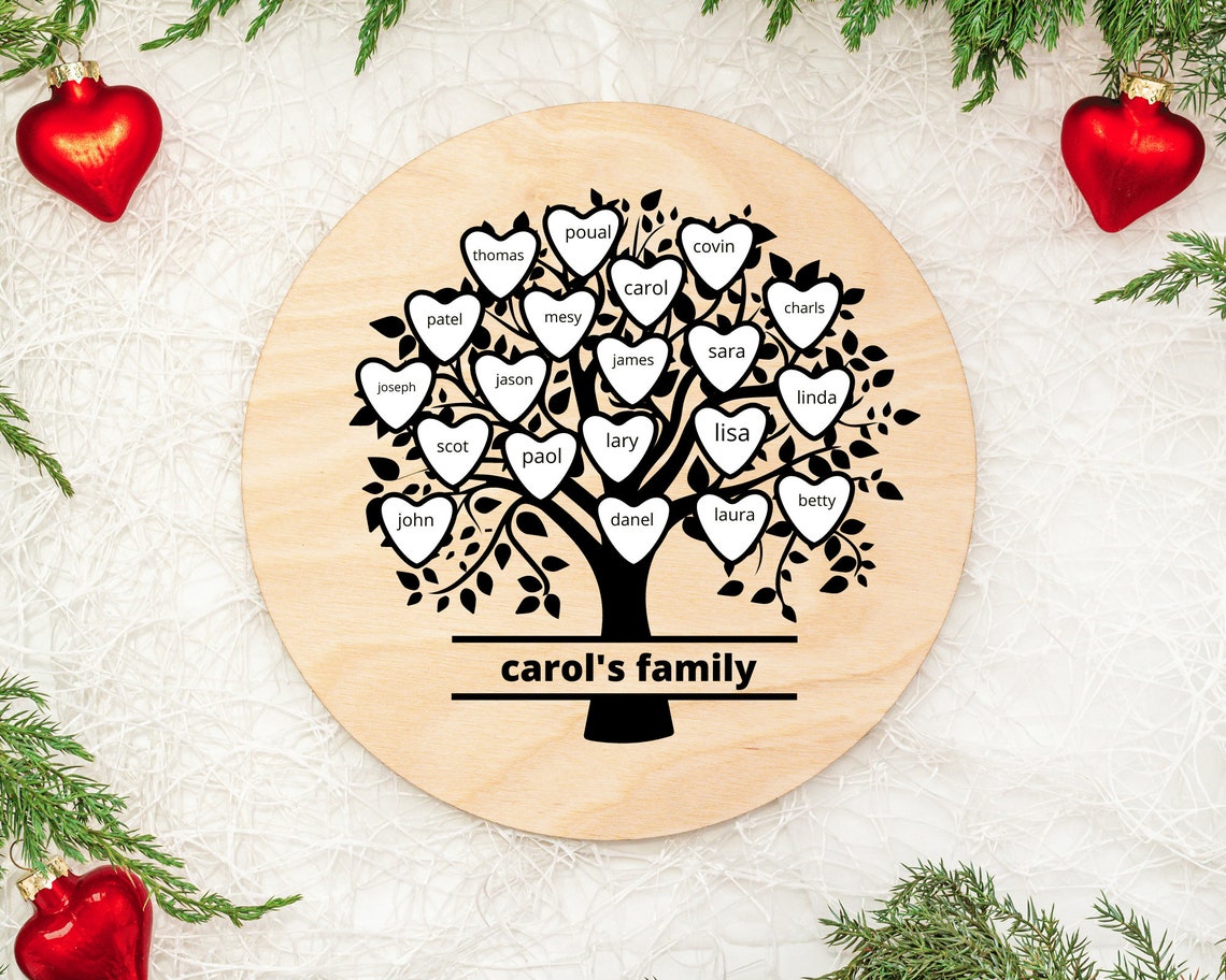 Family Tree Svg 20 Members, Family Reunion Svg, Custom Family Tree Svg ...