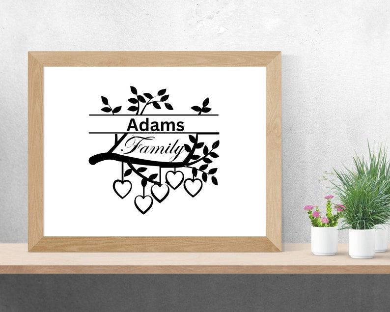 Family Tree Heart SVG Family Reunion Svg 1-5 Members Family - Etsy