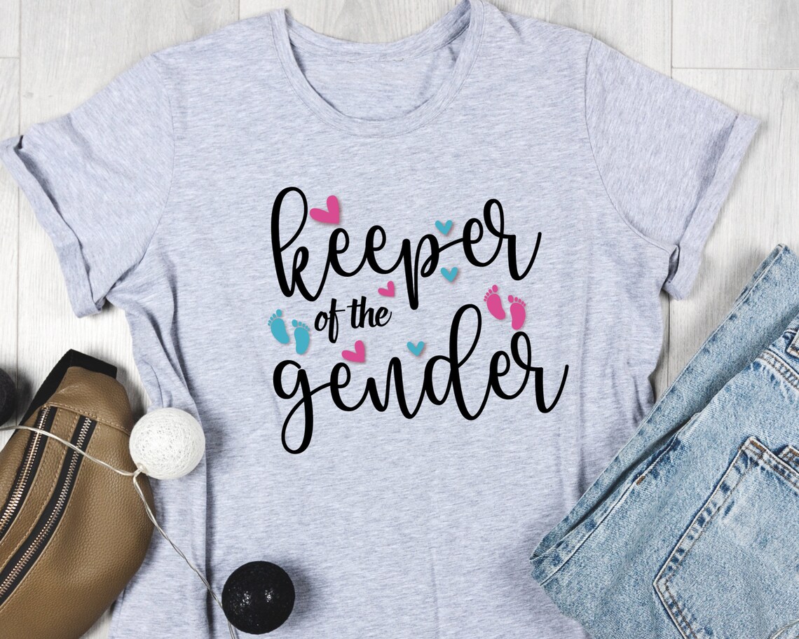 Keeper of the Gender Svg Cut File, Gender Reveal Party Design ...
