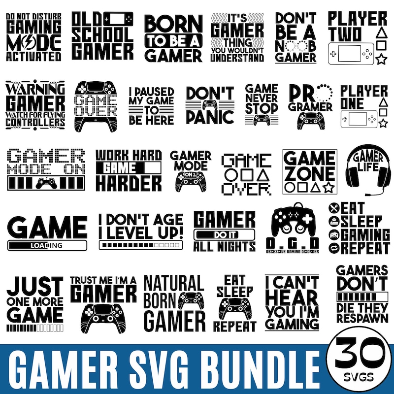 Gaming Svg - Etsy