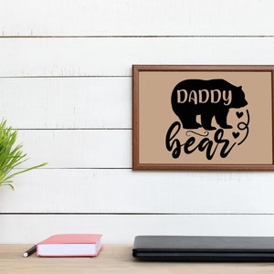 Daddy Bear Svg, Fathers Day Svg, Daddy Svg, Father Svg, Papa Svg, Best ...