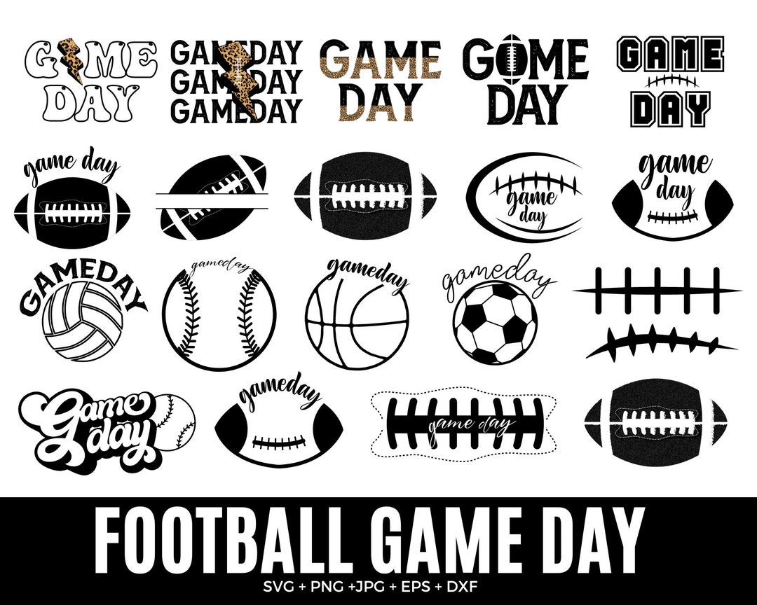 Game Day Football Svg Football Design Commercial Use Digital - Etsy