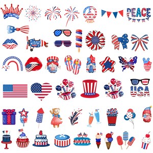 4TH July USA Letters Png Bundle, Patriotic Doodle Alphabet, USA Letters ...