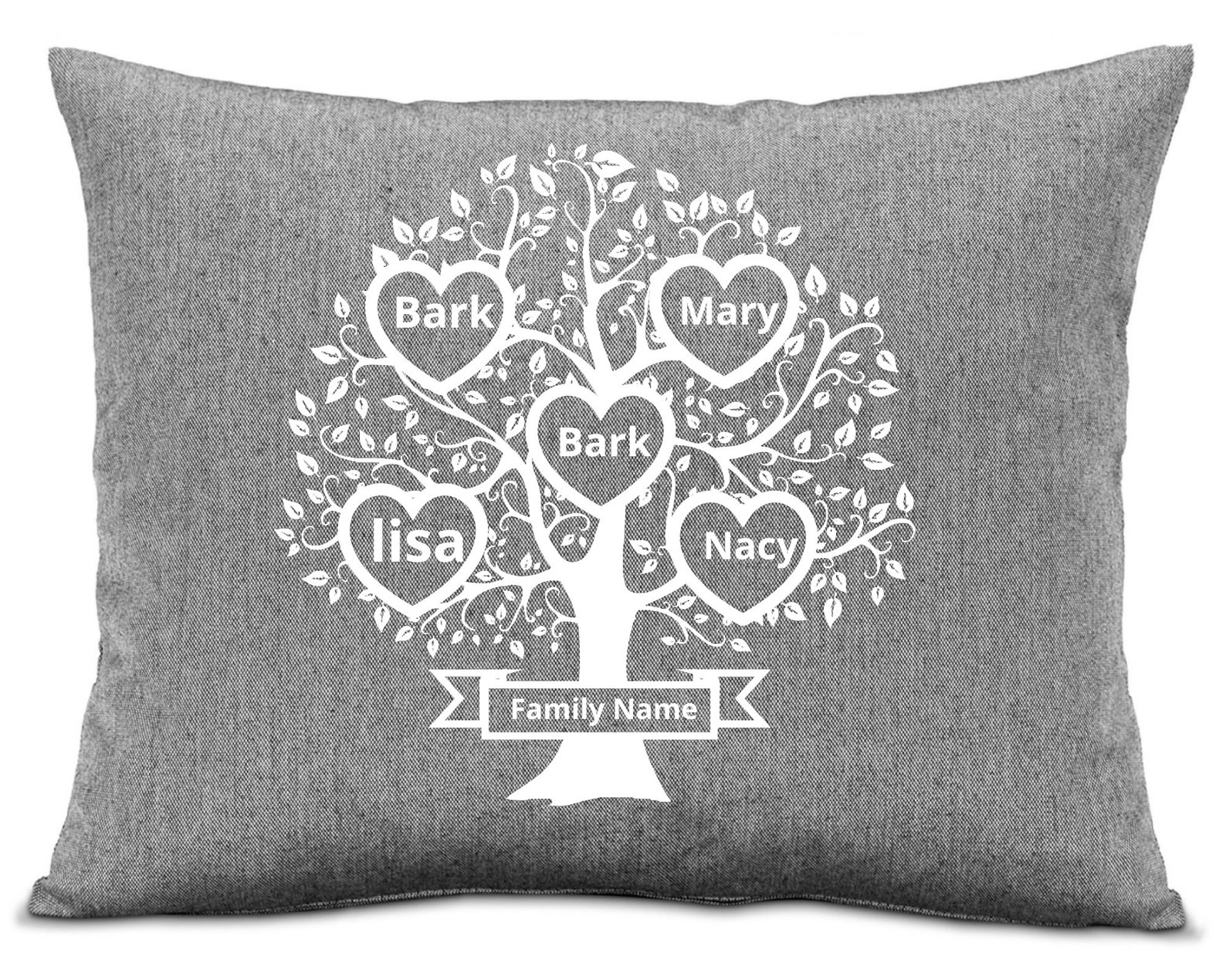 Family Tree 5 Member Svg, Family Heart Tree Svg, Family Reunion Svg ...
