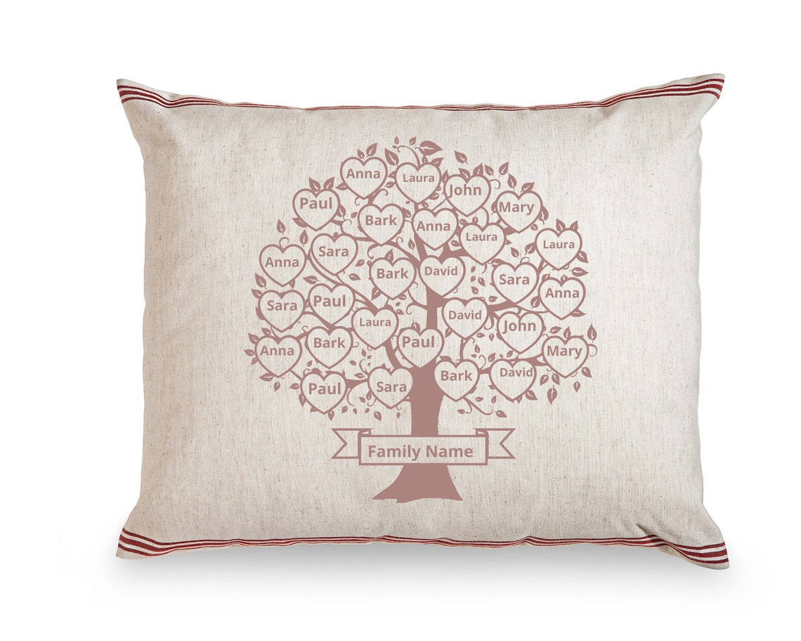 Family Tree Svg 28 Members Tree Split Monogram Family Heart | Etsy