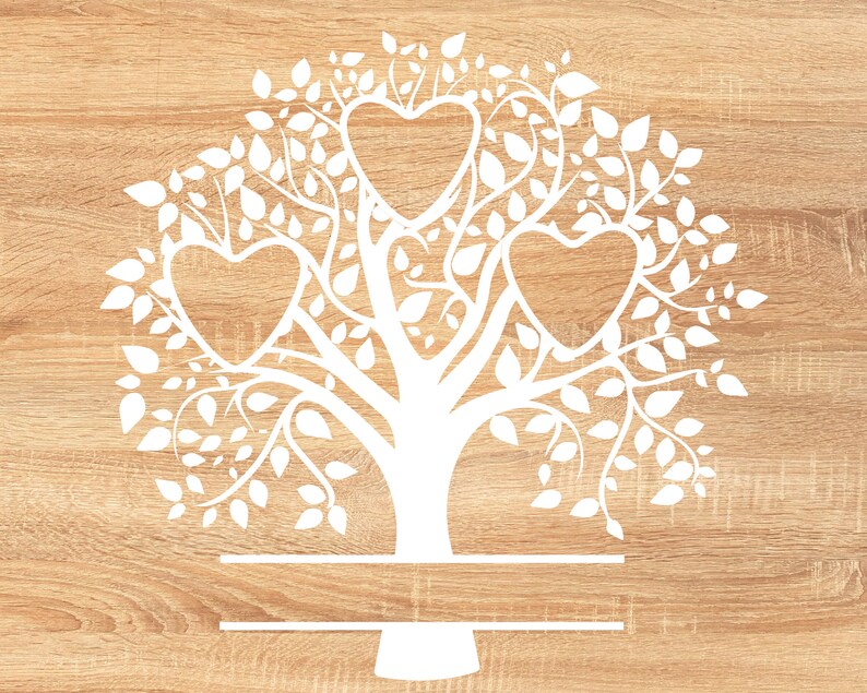Family Tree Svg 3 Members Tree of Life Svg Family Reunion - Etsy