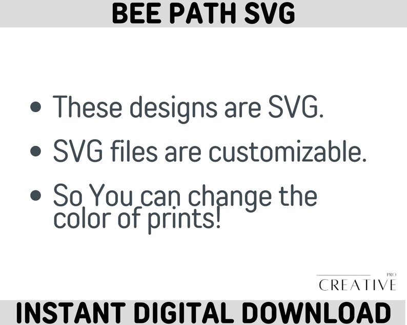 Bee Path Svg Bundle Honeybee Bumble Bee Heart Dotted - Etsy