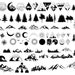 MEGA Geometric Mountain and Forest BUNDLE, Mountain Svg Hand Drawn ...