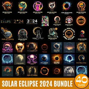 Total Solar Eclipse 2024 PNG Bundle, Solar Eclipse Png, Blacked Out in ...