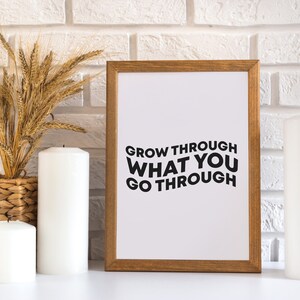 Boho Svg Grow Through What You Go Through SVG Boho Moon Svg - Etsy