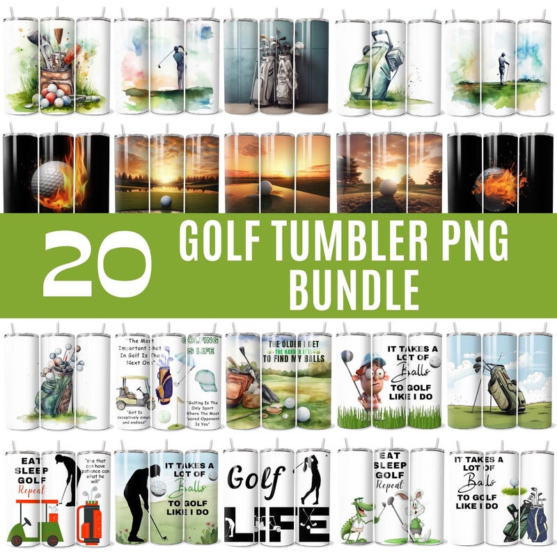 Golf Water Bottle Tumbler - Etsy