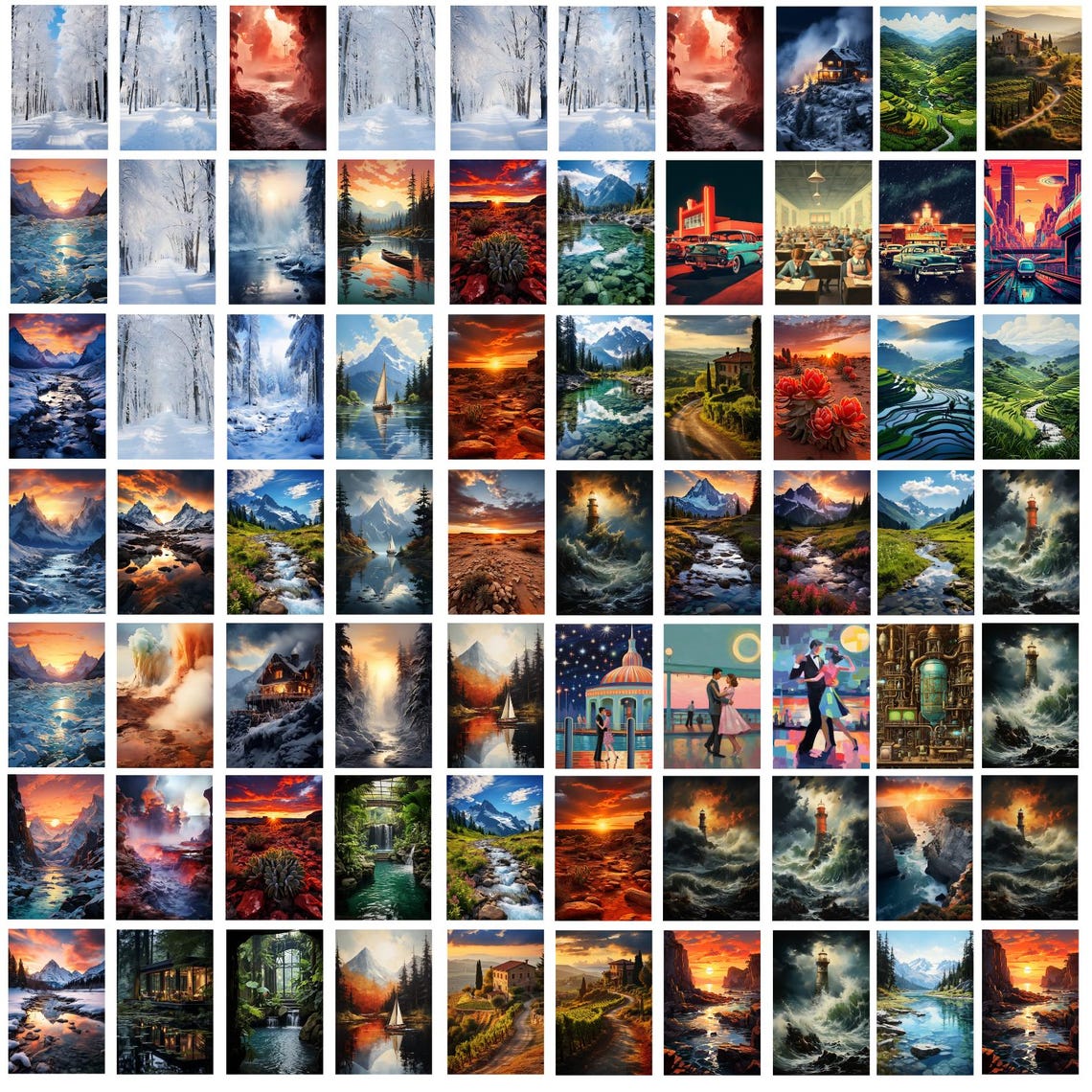 400+ Land Scape Posters Midjourney Prompts, Landscape Poster Designs ...