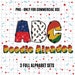 Juneteenth Alphabet Bundle Png, Western Small & Capital Letters ...