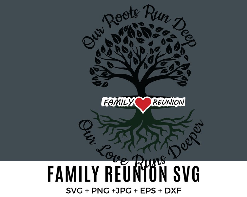 Our Roots Run Deep Shirt Design SVG Family Reunion Tree SVG - Etsy