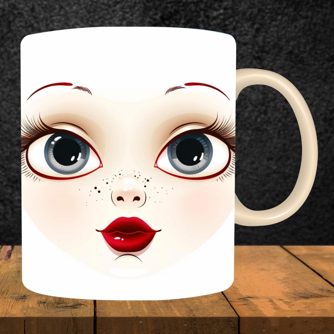 3D Funny Sarcastic Mug, 3D Funny Faces Mug Wrap, 11 Oz & 15 Oz Mug ...
