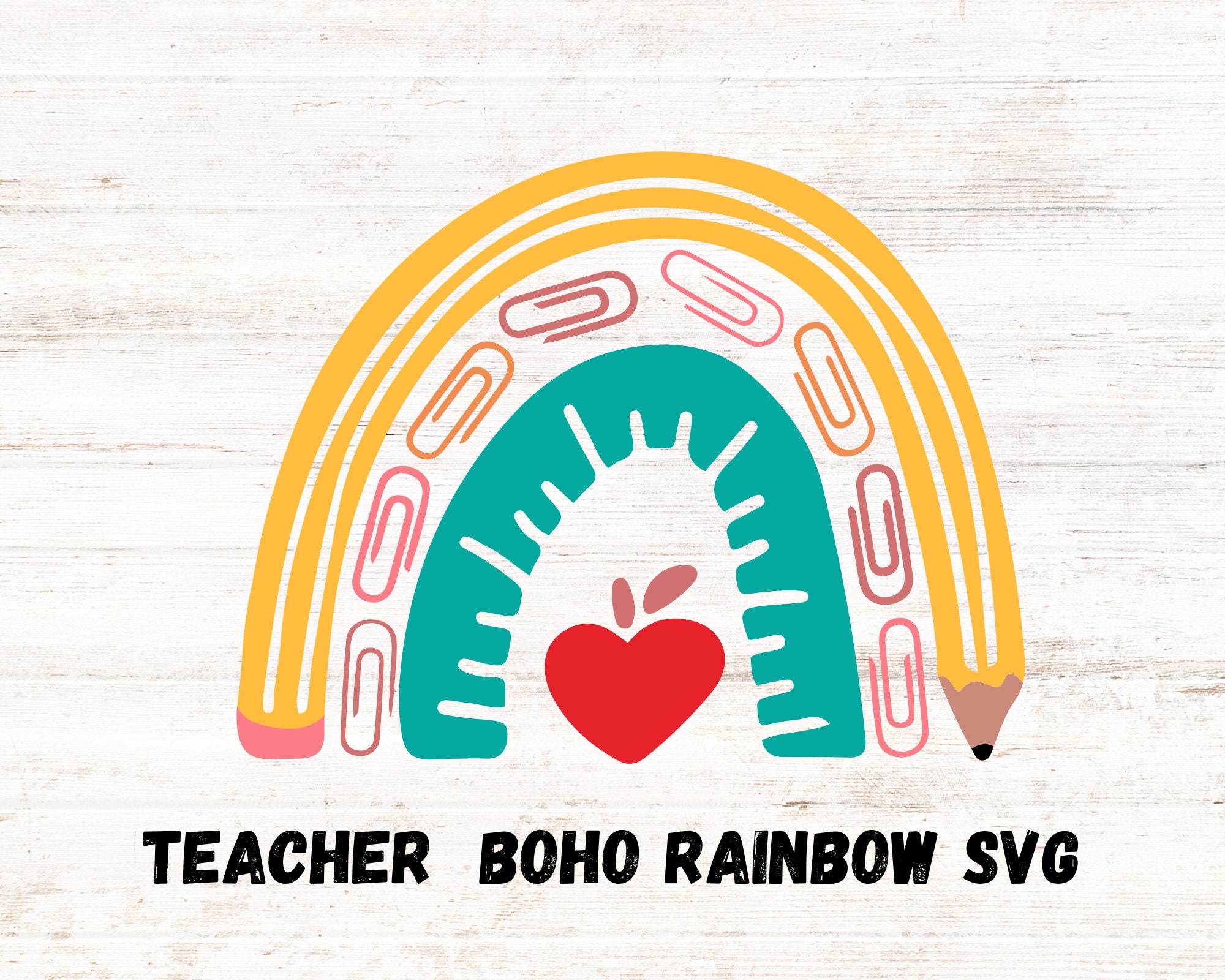 Teacher Rainbow Svg Teacher Rainbow Png SVG Teacher Life - Etsy