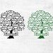 Family Tree Svg 13 Members, Family Heart Tree Svg, Family Reunion Svg ...