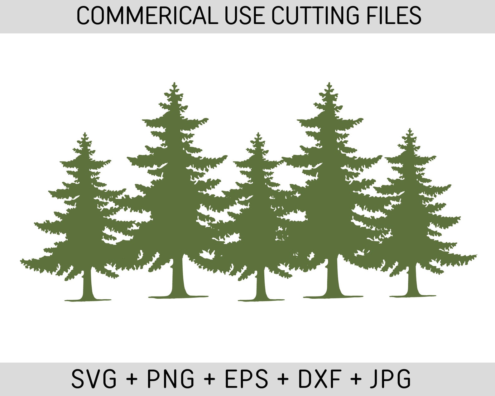 Forest Svg Pine Tree Border Svg Pine Tree Tree Line Svg - Etsy