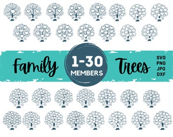 Split Family Tree Svg | Etsy