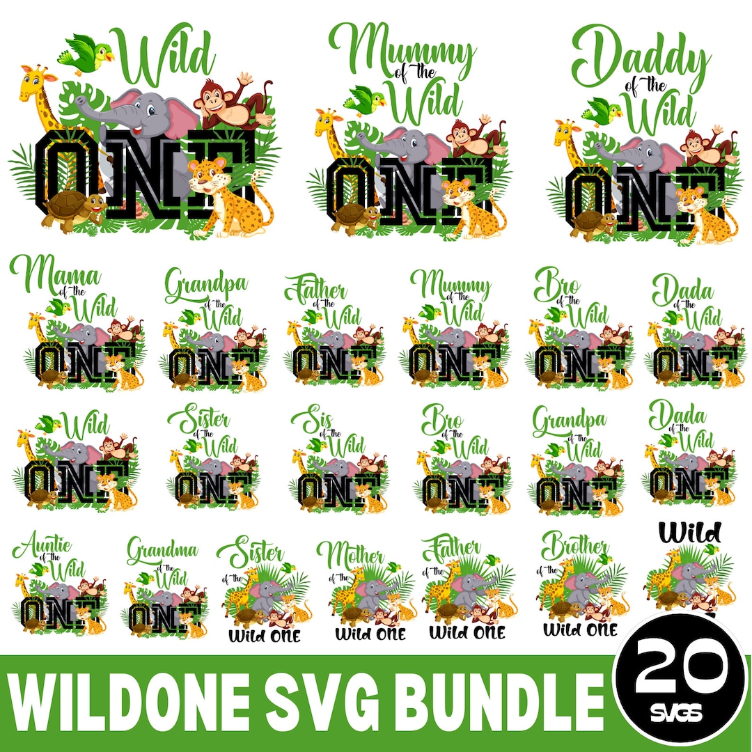 Wild One Family Matching PNG, Mother of the Wild One, Zoo Animal Png ...