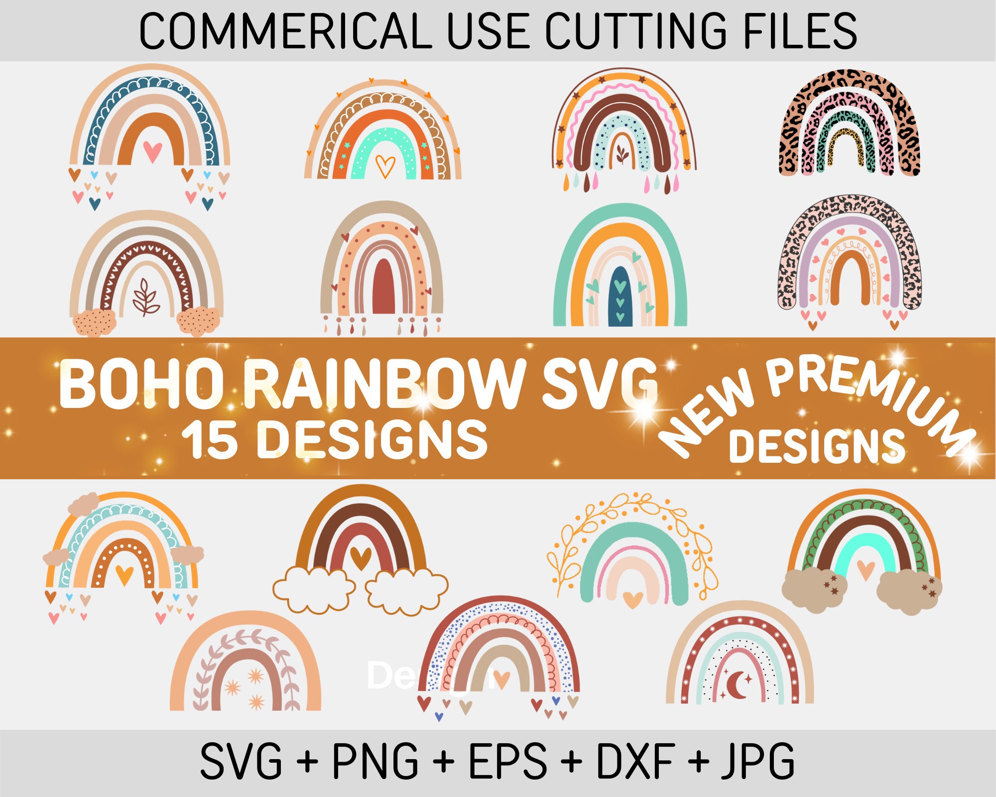 Boho Rainbow Svg Boho Rainbow Svg Bundle Boho Rainbow - Etsy